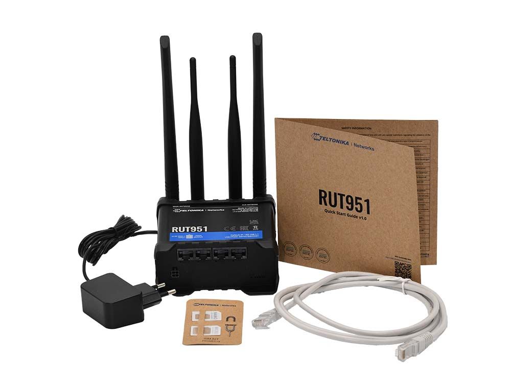 Teltonika WiFi 4G LTE router RUT951 LTE - Biztonságtechnikai ...