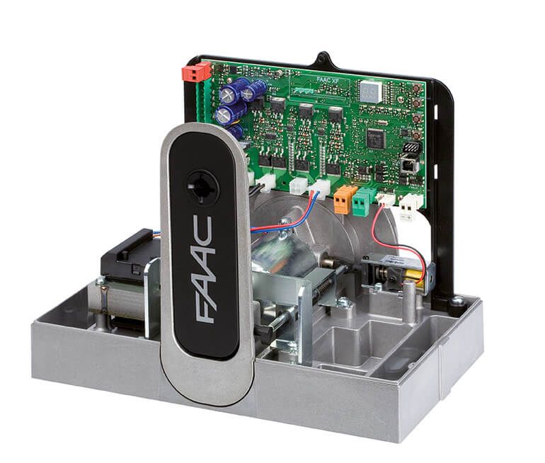 FAAC C720 tolókapu motor, 400kg, 24V DC, (109321) - Biztonságtechnikai ...