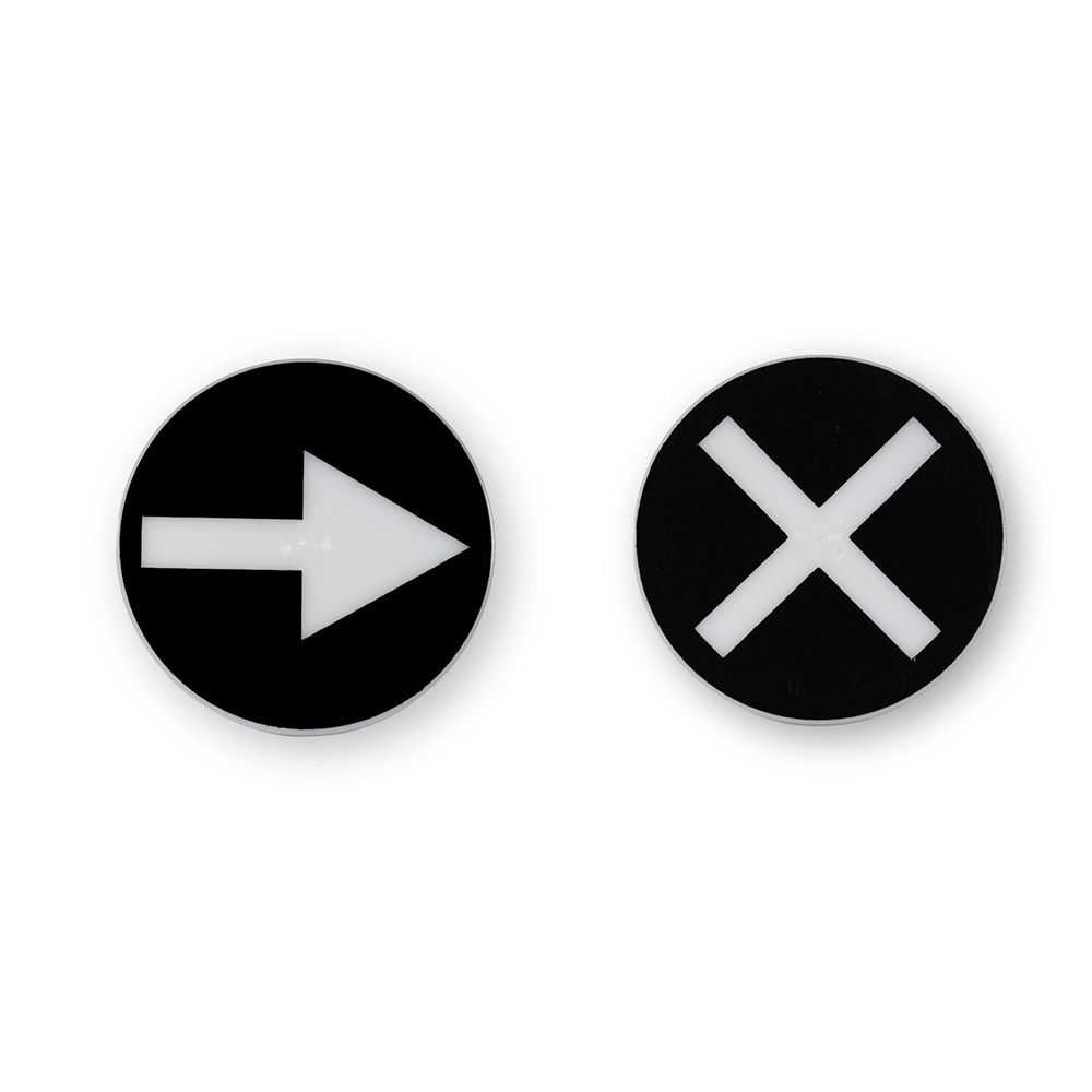 ASFERA80LD piktogramos lencse szett ("X" és nyíl) ASFERA80 lámpákhoz ...