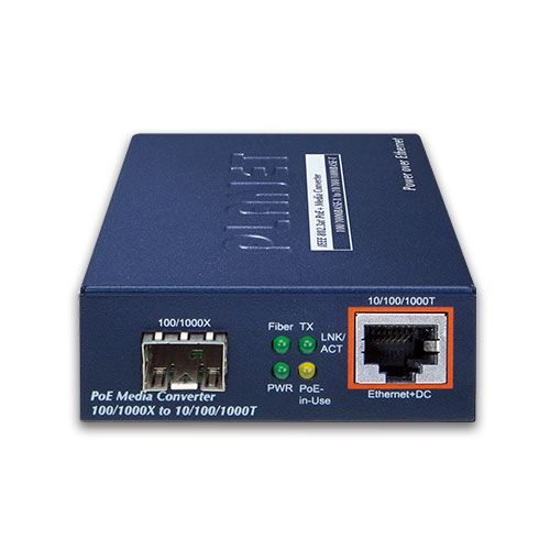 Planet GTP-805A SFP/RJ45 PoE média konverter - Biztonságtechnikai ...